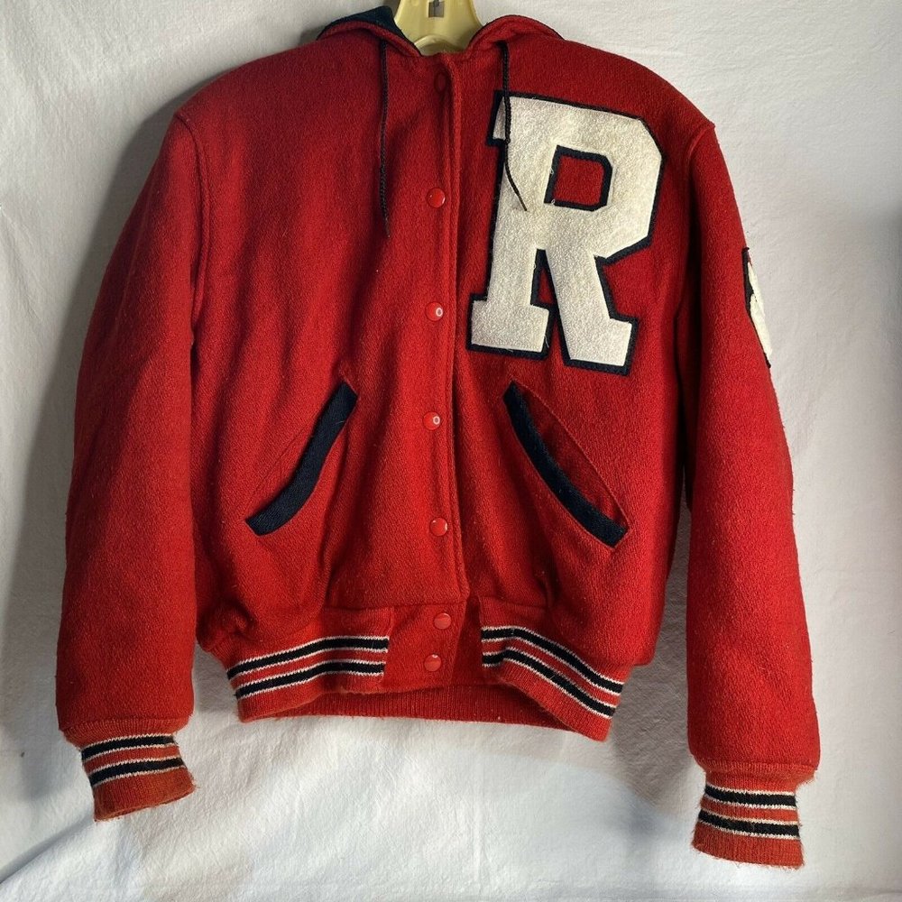 Vintage Butwin Jacket Rushville Flag Corps Red And Bl… - Gem